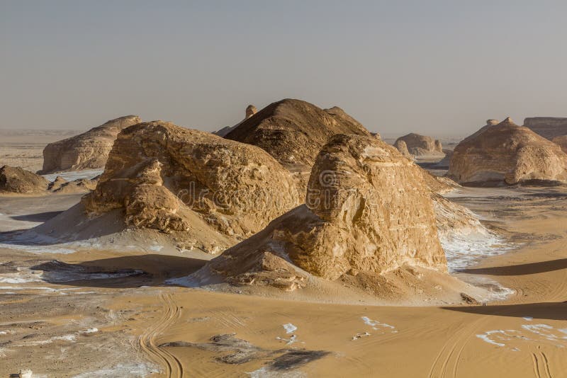 Rock Formations of El Aqabat (Agabat) Valley in the White Desert, Egy ...