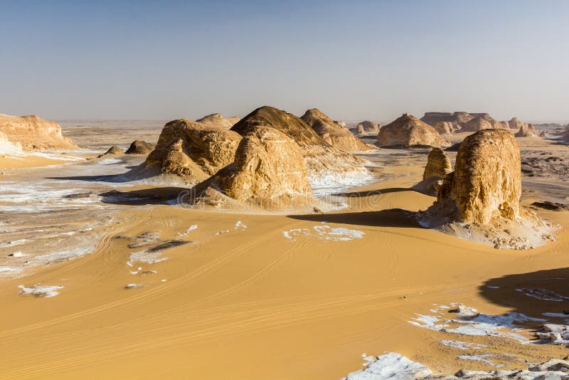 Rock Formations of El Aqabat (Agabat) Valley in the White Desert, Egy ...
