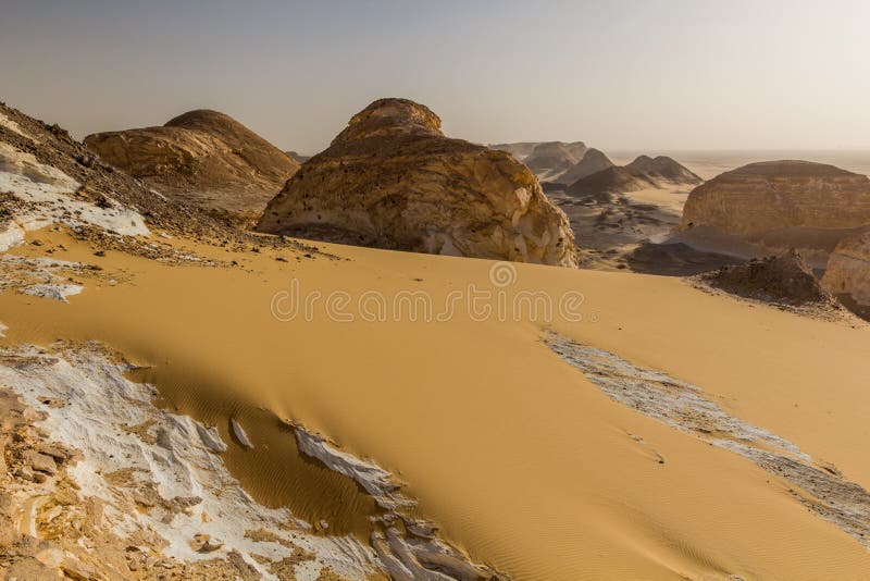 Rock Formations of El Aqabat (Agabat) Valley in the White Desert, Egy ...