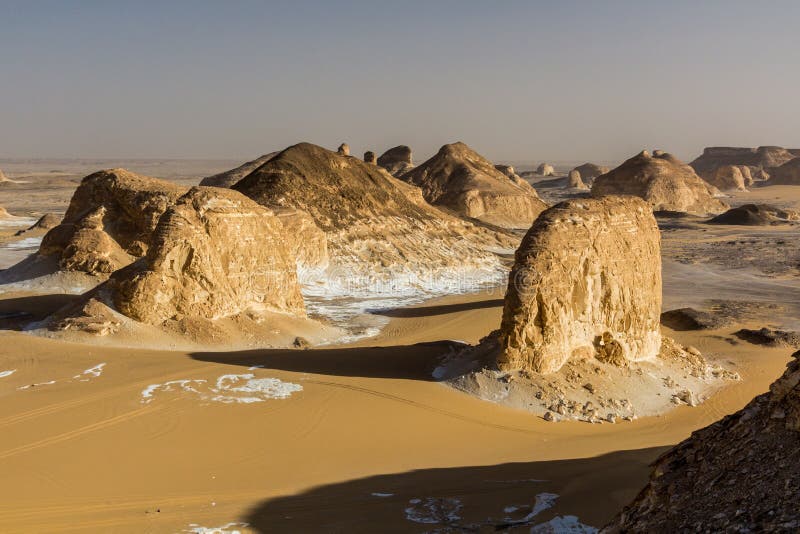 Rock Formations of El Aqabat (Agabat) Valley in the White Desert, Egy ...