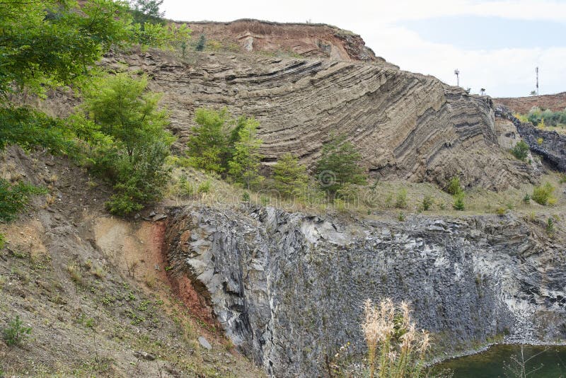 Rock Formations in Geological Layers Stock Image - Image of formation ...