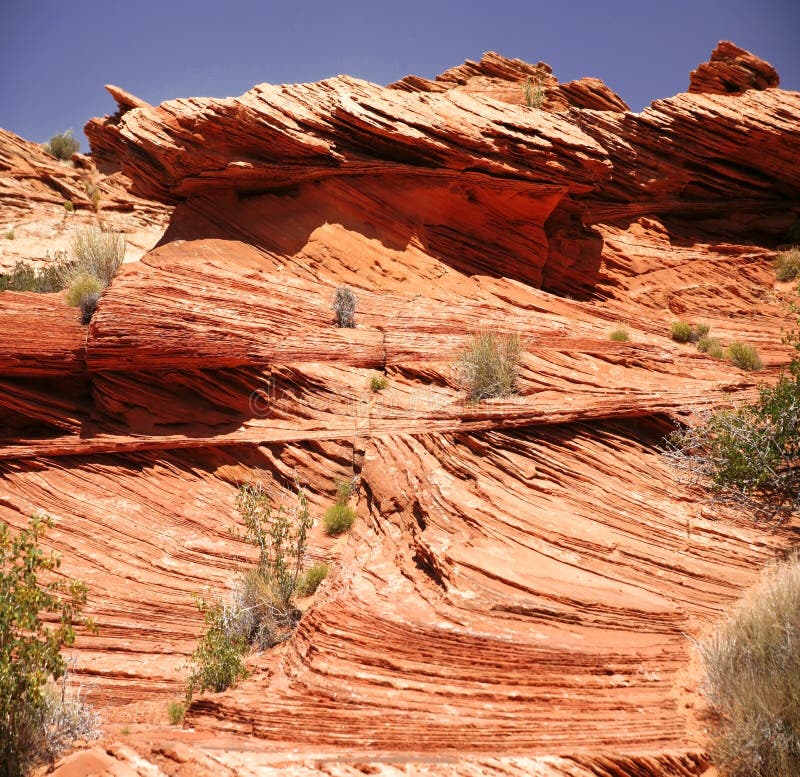 Rock Formations in Glen Canyon, USA Stock Photo - Image of geology ...