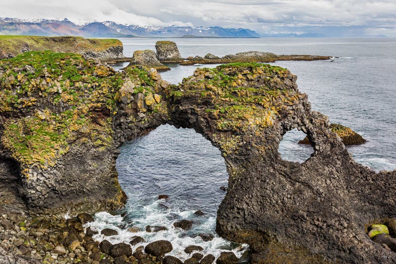 Rock Formations in Iceland. Stock Image - Image of formation, atlantic ...
