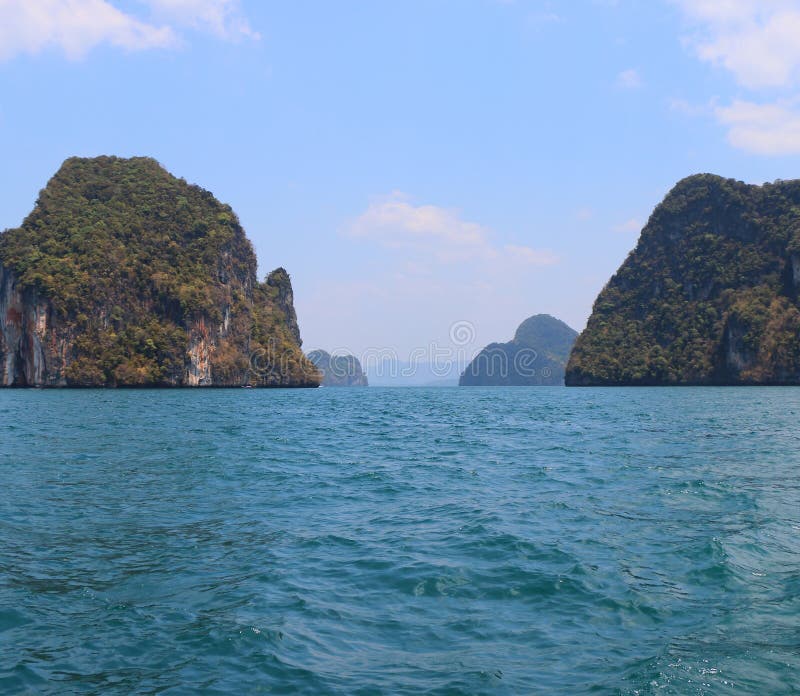 Rock Formations and Islands Around Krabi Thailand Stock Photo - Image ...