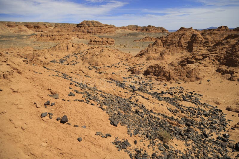 The Rock Formations in Nemegt Canyon, Umnugobi, Mongolia Stock Image ...