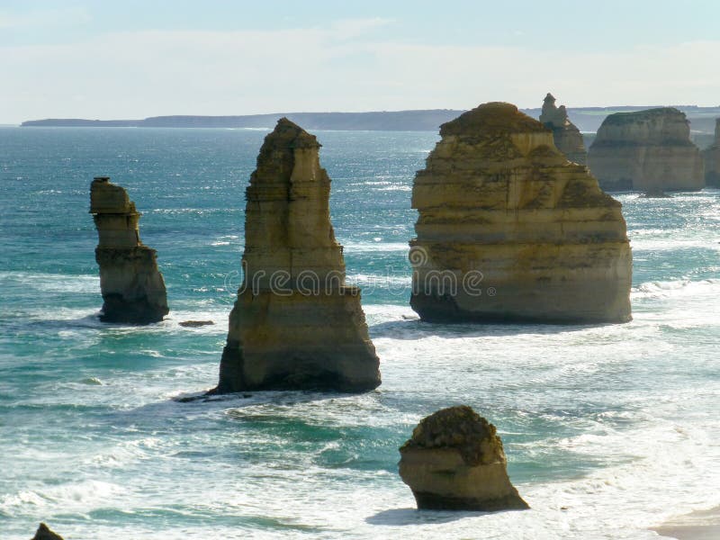 Rock Formations in the Ocean Stock Image - Image of travel, victoria ...