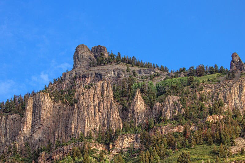 Rock Formations Outside Ouray, Colorado Stock Image - Image of outside ...