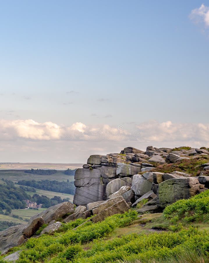 Rock Formations in the Peak District of the UK Stock Image - Image of ...