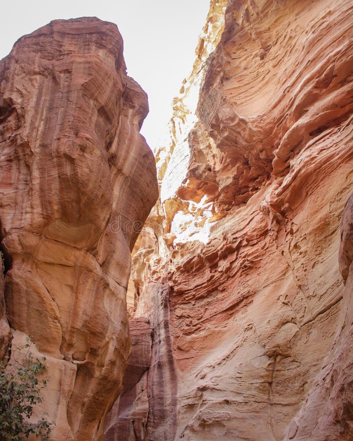 Rock Formations in Petra, Jordan Stock Photo - Image of landscape ...