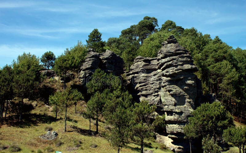 Rock Formations in Puebla Mexico Stock Photo - Image of travel, natural ...