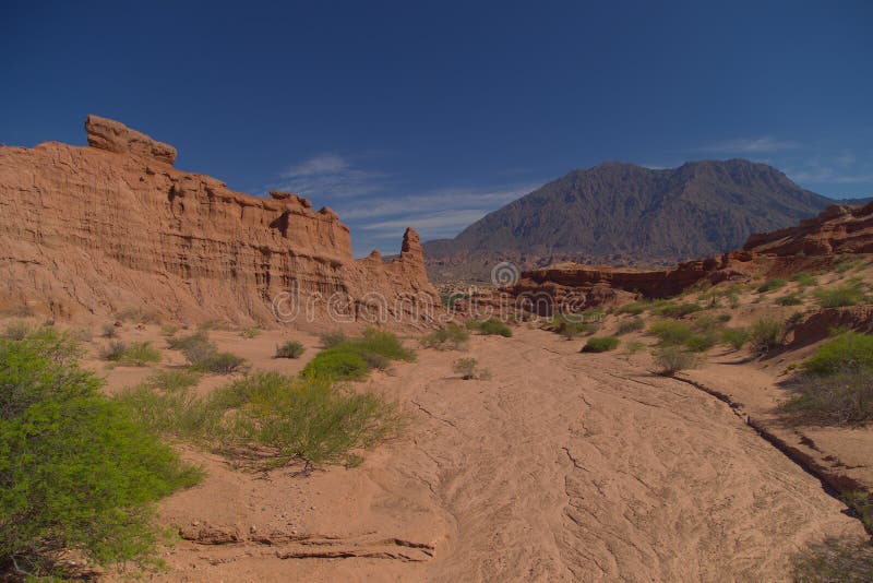 The Rock Formations of the Quebrada De Las Conchas, Argentina Stock ...