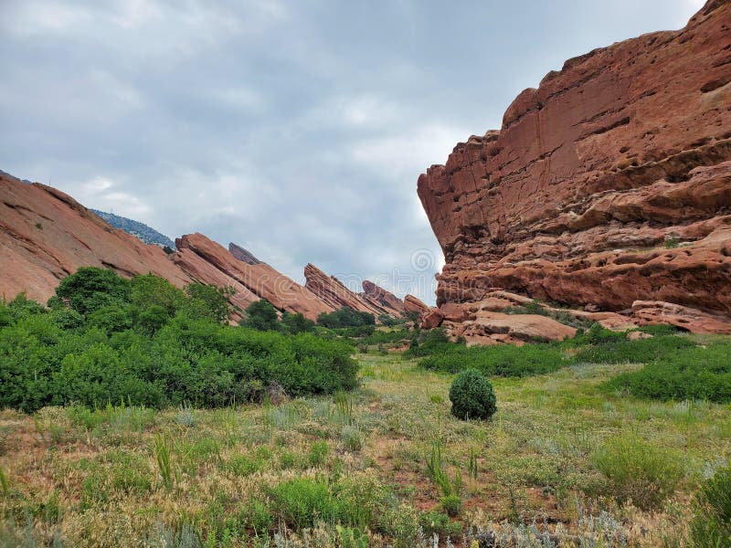 Rock Formations on Red Rocks Trading Post Trail Near Morrison, Colorado ...