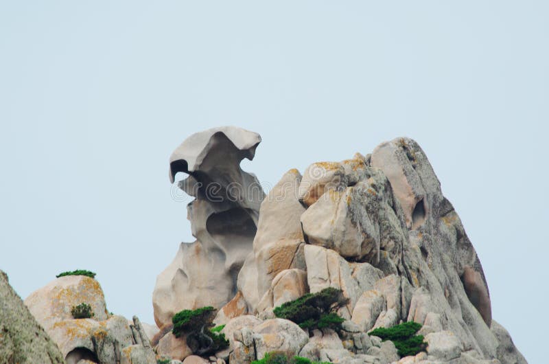 Rock Formations in Sardinia, Italy Stock Photo - Image of hippie ...
