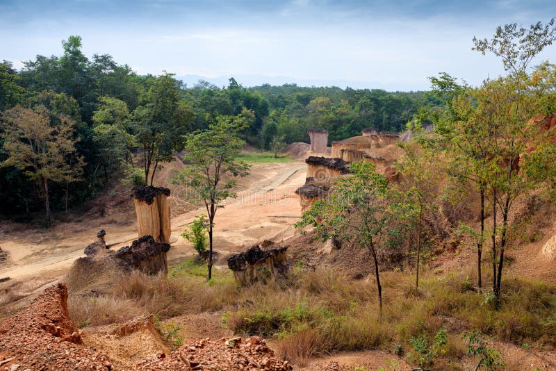 Rock Formations in Thailand Stock Photo - Image of nature, formations ...