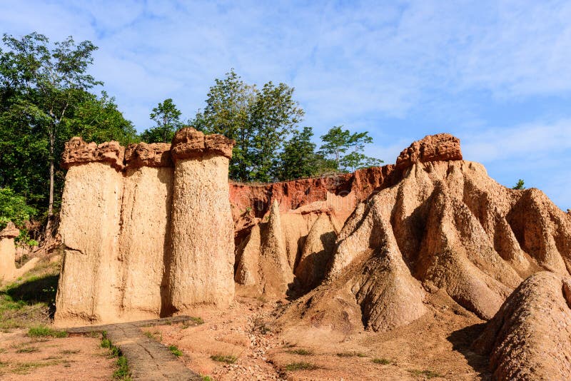 Rock Formations in Thailand Stock Photo - Image of earth, formation ...