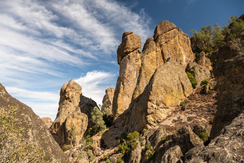 Rock Formations Tower in the High Peaks Area Stock Image - Image of ...