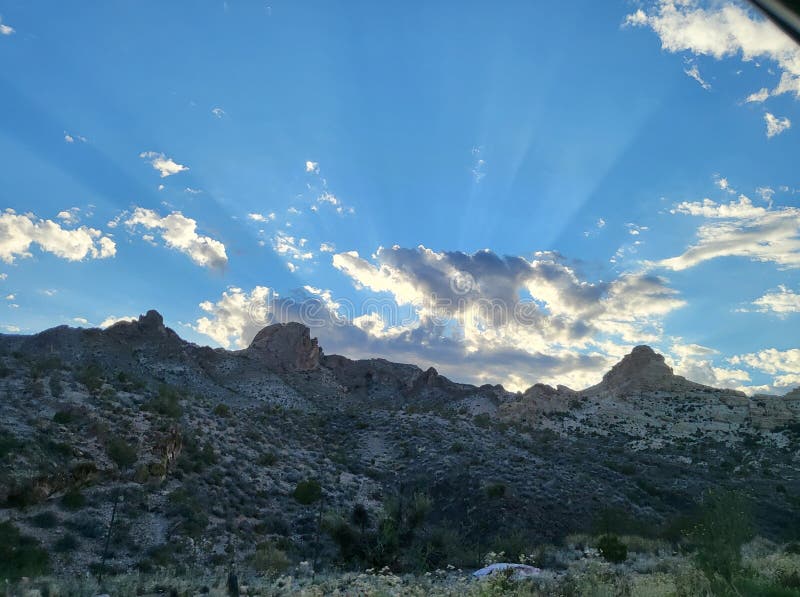 Rock Formations Under the Beautiful Sky of Blue! Stock Image - Image of ...