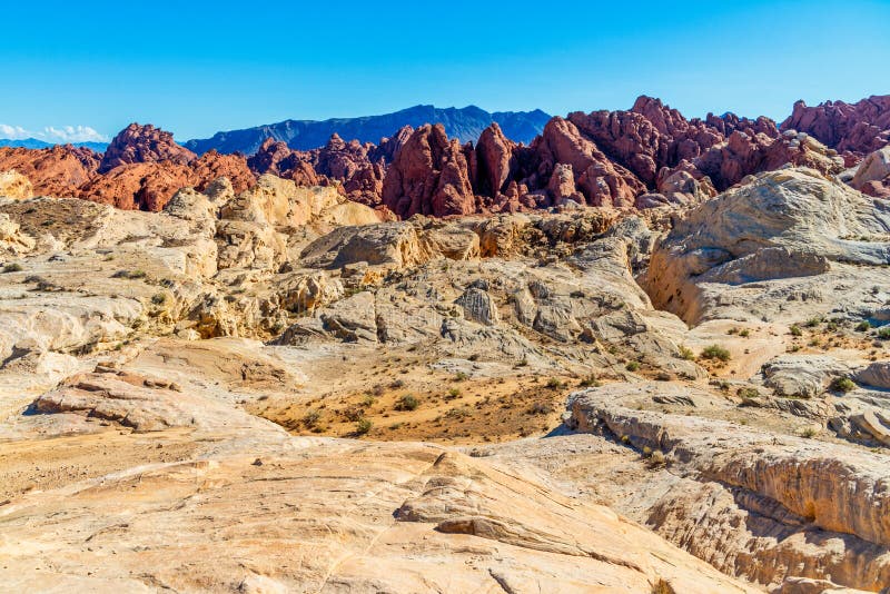 Rock Formations in Valley of Fire State Park, Nevada USA Stock Image ...