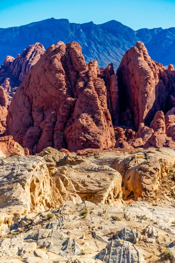 Rock Formations in Valley of Fire State Park, Nevada USA Stock Photo ...