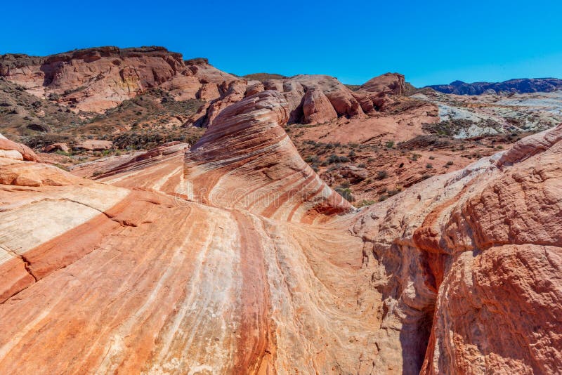Rock Formations in Valley of Fire State Park, Nevada USA Stock Photo ...