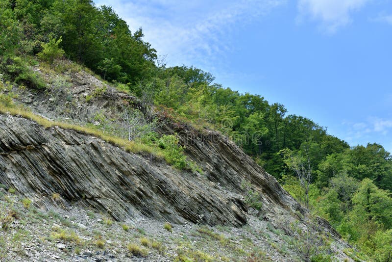 Rock Formations, Very Clearly Seen Many Layers and Structure of the ...