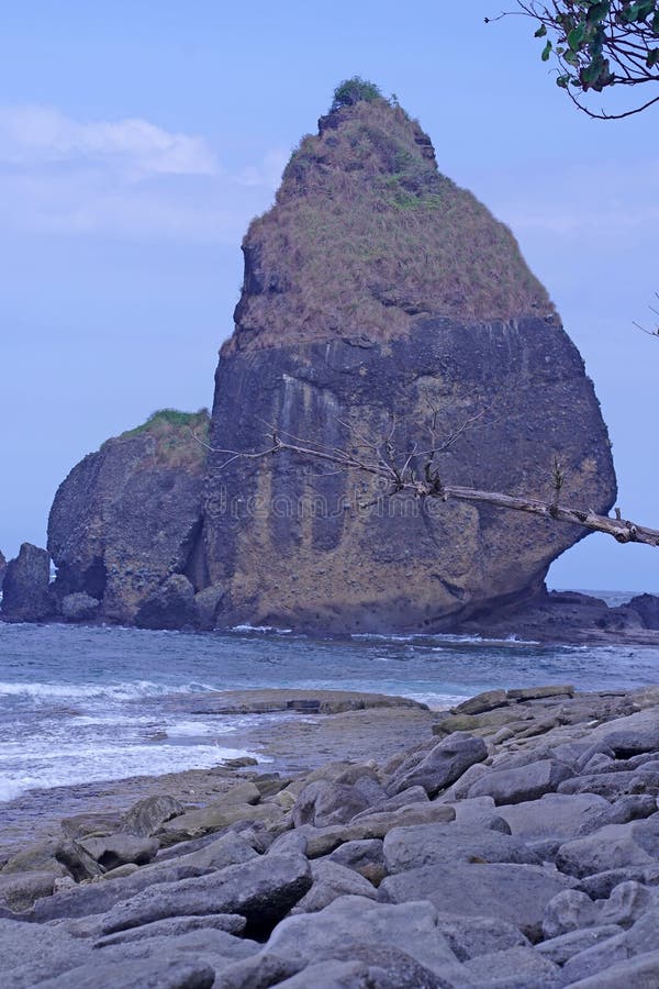 The rock formations stock image. Image of natural, coast - 255152547