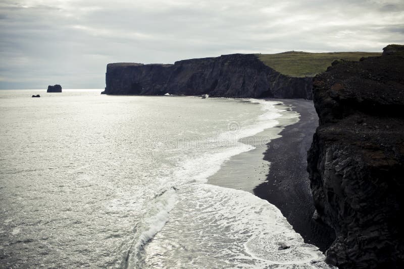 Rock Formations in Vik I Myrdal Stock Photo - Image of reynisfjara ...