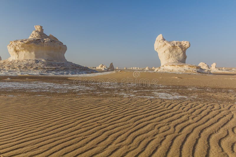Rock Formations in the White Desert, Egy Stock Image - Image of ...