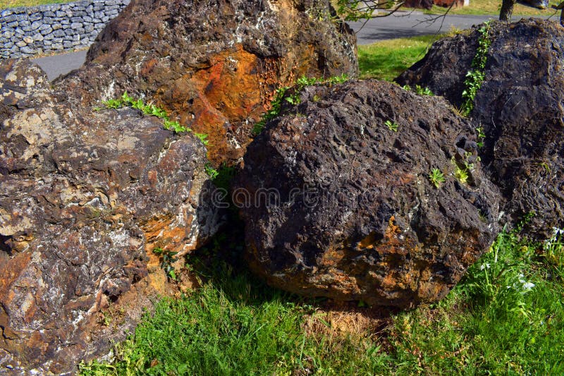 Rock Formed by Goethite, an Iron Oxyhydroxide Stock Image - Image of ...