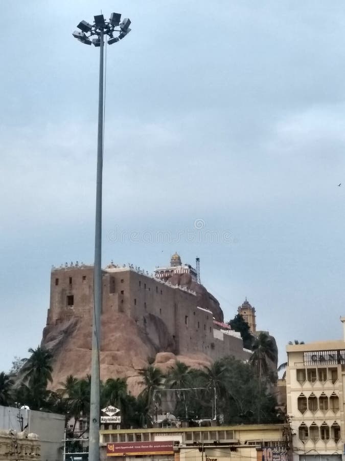 Rock Fort temple in Trichy editorial stock photo. Image of historic ...
