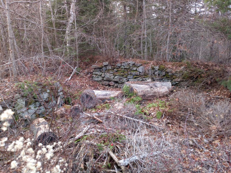 Rock Foundation Dating Back To Early 1900& X27;s Stock Image - Image of ...