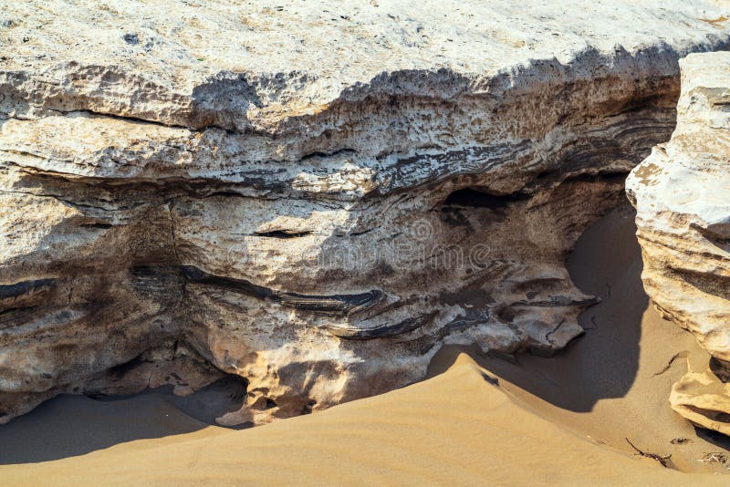 Rock Fragments on the Shore Stock Photo - Image of landscape, coastline ...