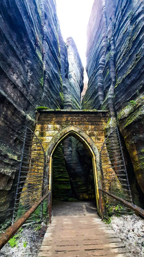 Rock gate in the rock city stock photo. Image of city - 377391036