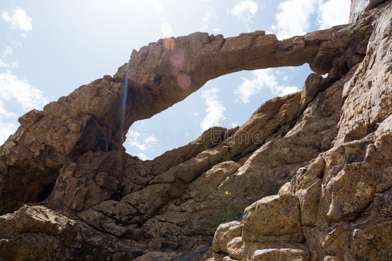 Rock Gate in Moroco Antiatlas Mountains Stock Image - Image of shining ...