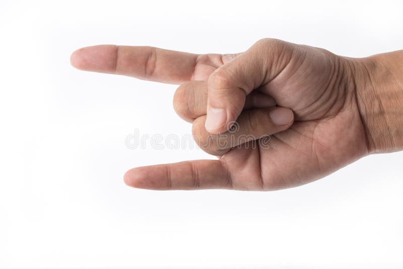 Rock gesture stock photo. Image of heavy, palm, concert - 46250688
