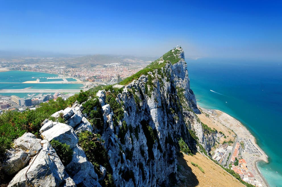 Rock of Gibraltar stock photo. Image of cliff, outside - 17793244