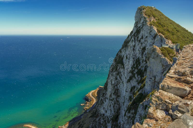 The Rock of Gibraltar stock image. Image of historic - 99541665