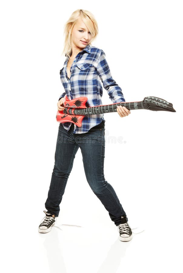 136 Girl Rocking Guitar Stock Photos - Free & Royalty-Free Stock Photos ...
