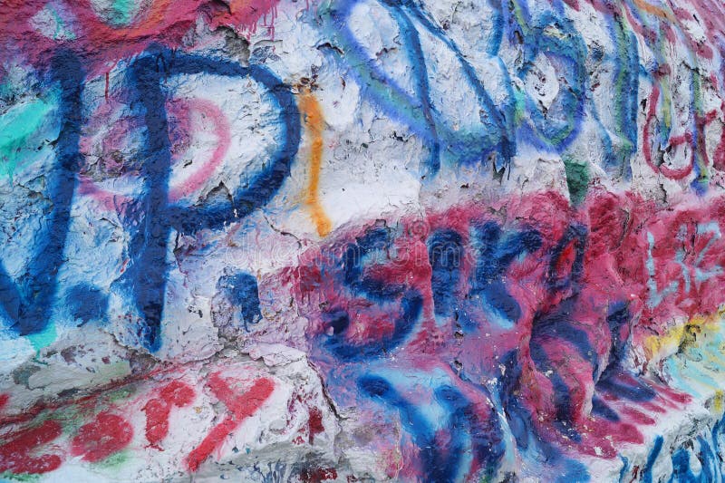 Rock Graffiti stock image. Image of pattern, pink, letters - 382942527