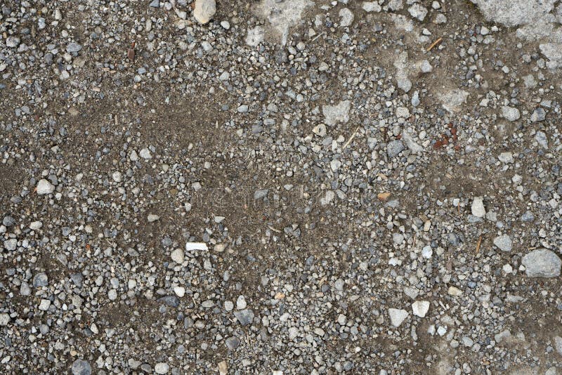 Rock Gravel Mixed with Dirt Sand Texture Top View Stock Image - Image ...