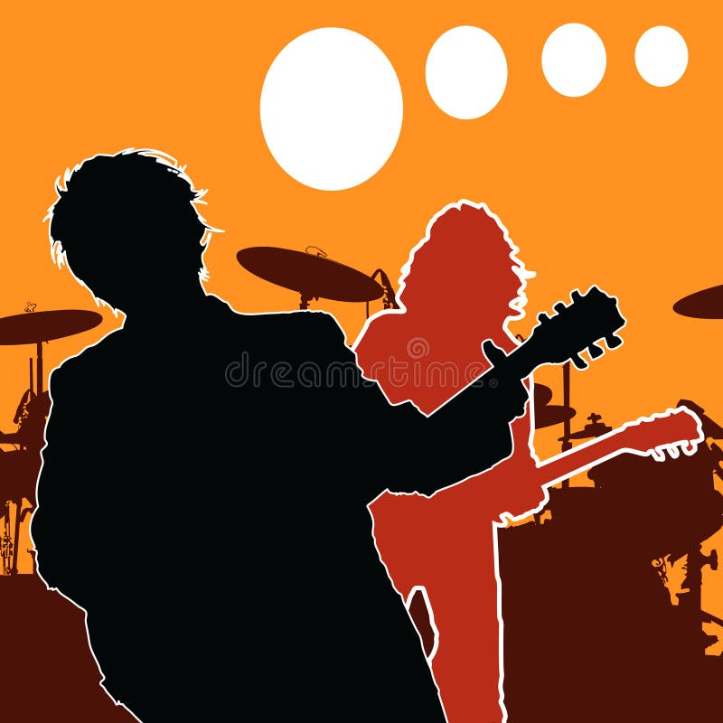 Rock guitar vector stock vector. Illustration of texture - 9343986