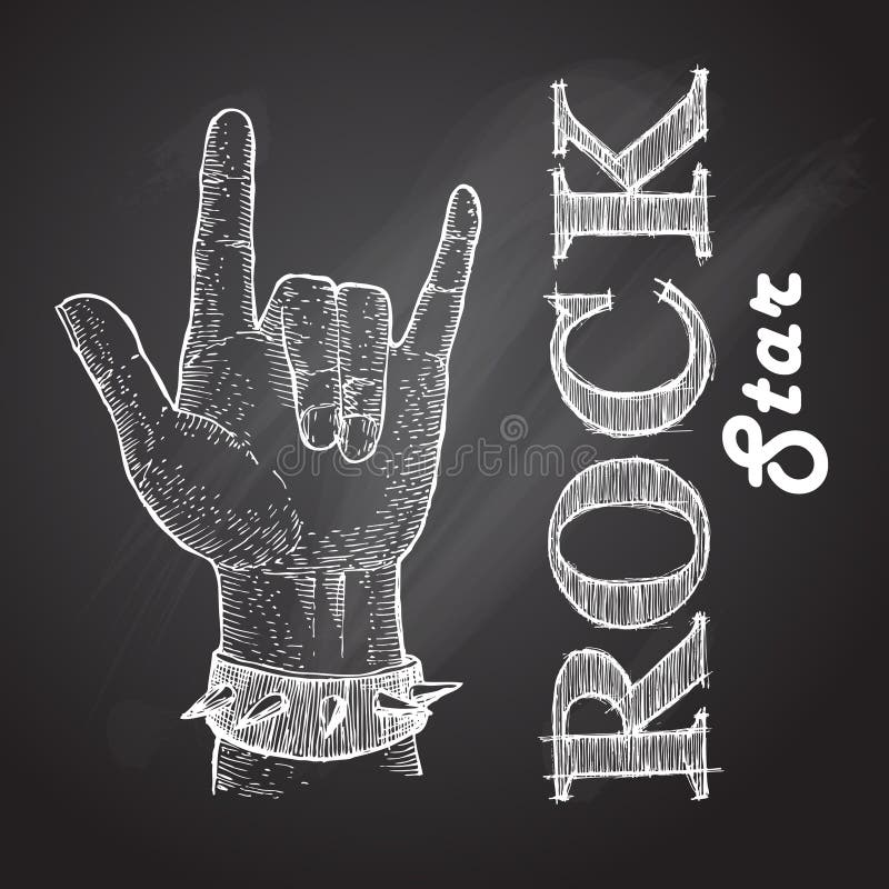 Rock on Hand Sign, Rock N Roll, Hard Rock, Heavy Metal, Music, D Stock ...