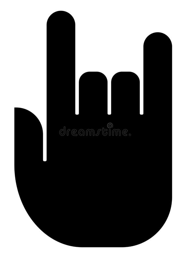 Rock On Cursor Hand Sign