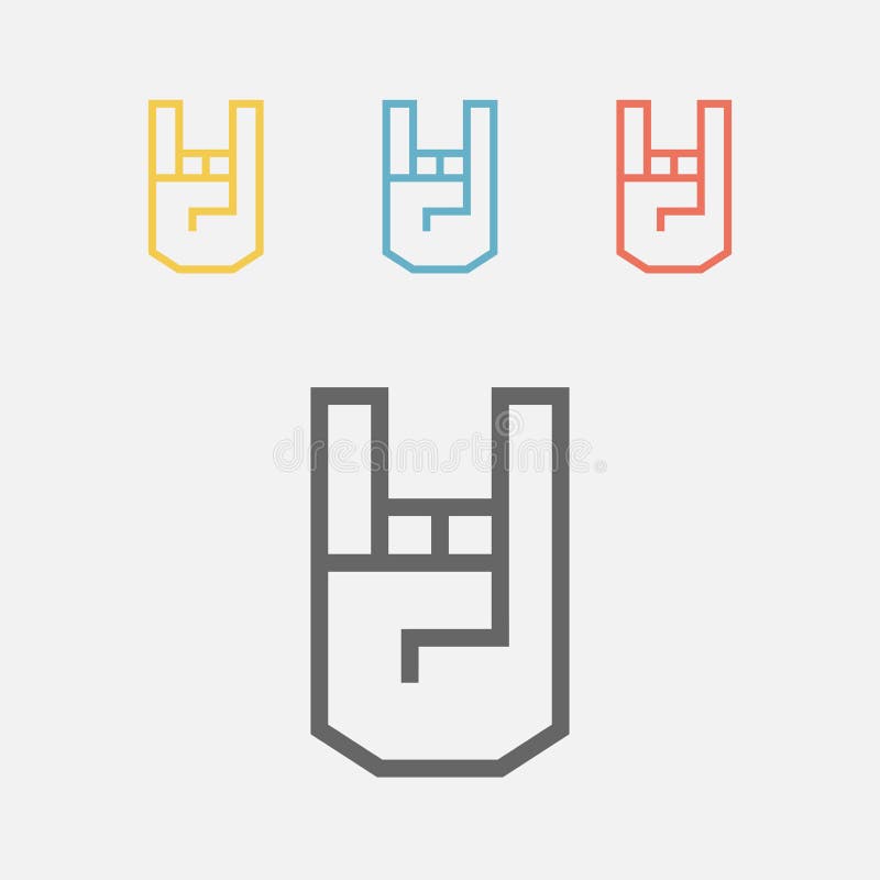 Rock Hand Icon. Heavy Rock Icon Stock Vector - Illustration of ...