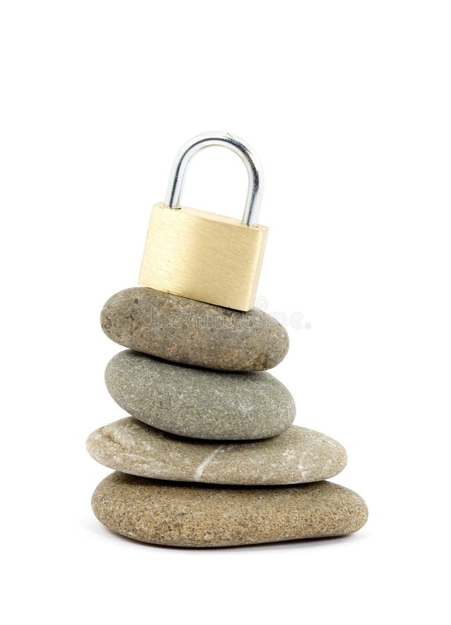 Rock hard security stock image. Image of isolated, stone - 5389669