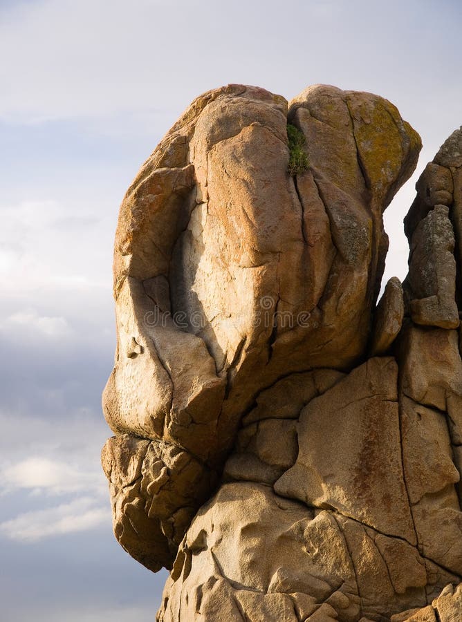 Rock with head shape stock photo. Image of shape, stone - 30201260