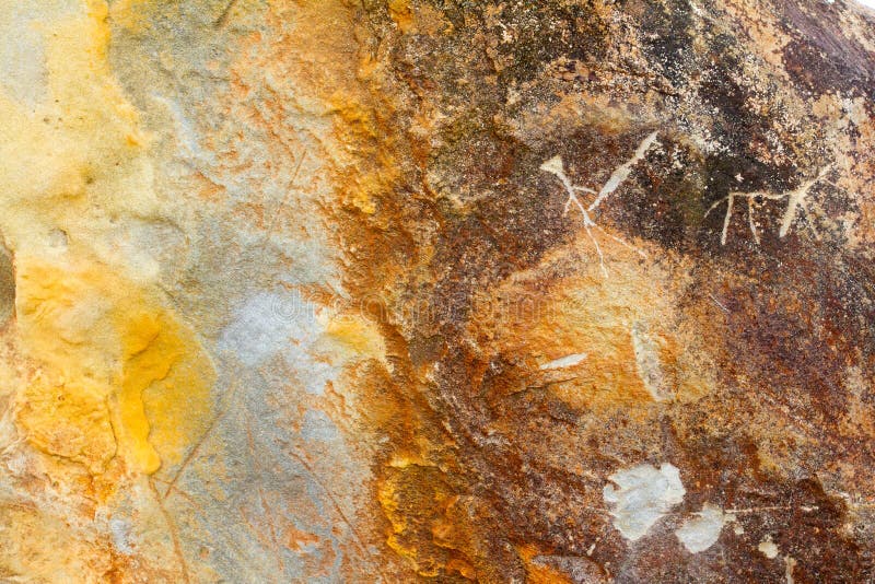 Rock Hieroglyphics Hawaii stock image. Image of hieroglyphics - 29583709