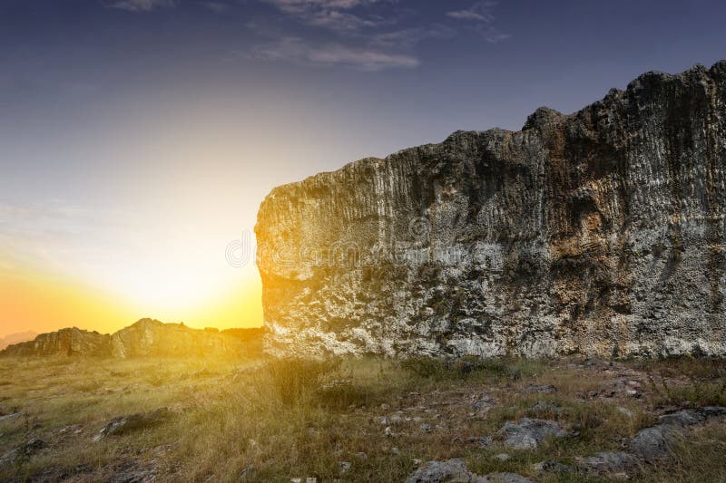 Rock hill stock image. Image of natural, valley, mountain - 270433185