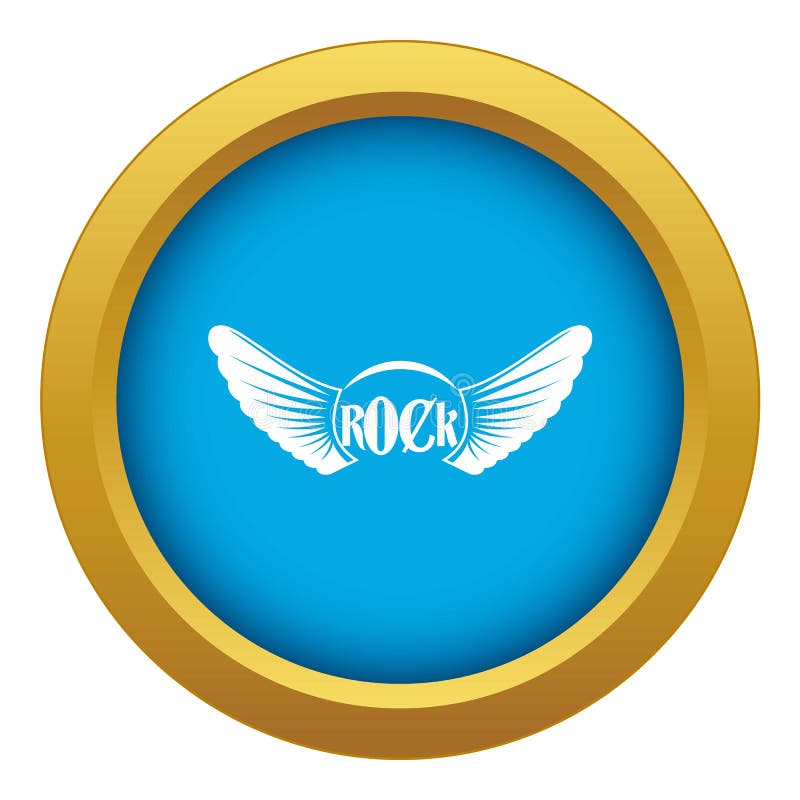 Rock Icon Blue Vector Isolated Stock Vector - Illustration of hard ...