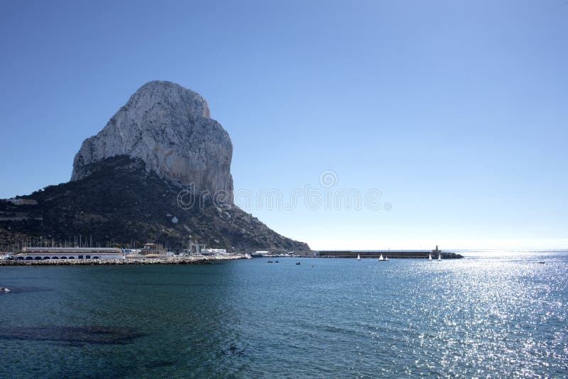Rock of Ifach stock photo. Image of scenic, lines, nature - 97016644